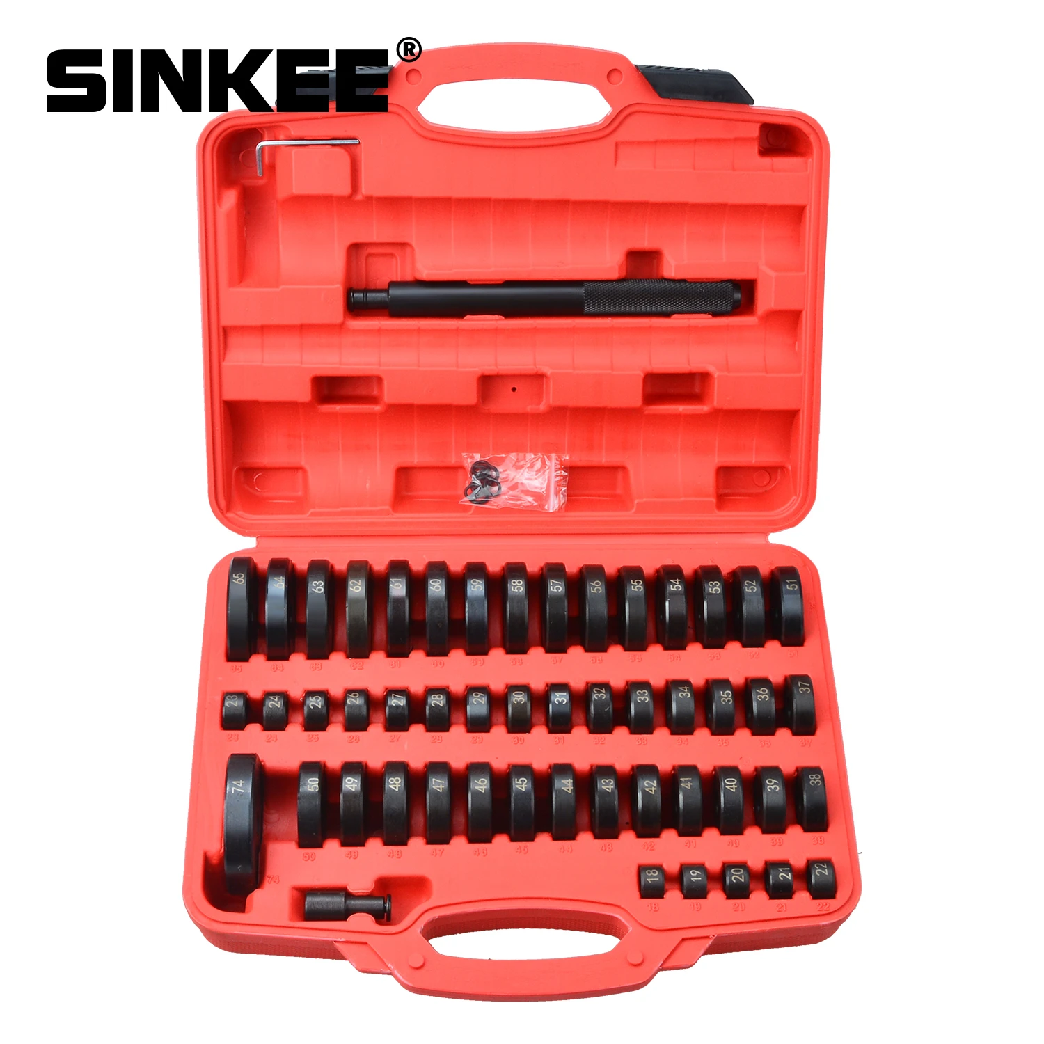 51pc Custom Bushing Bearing Seal Driver Push Press Disc Tool Set 18 ...