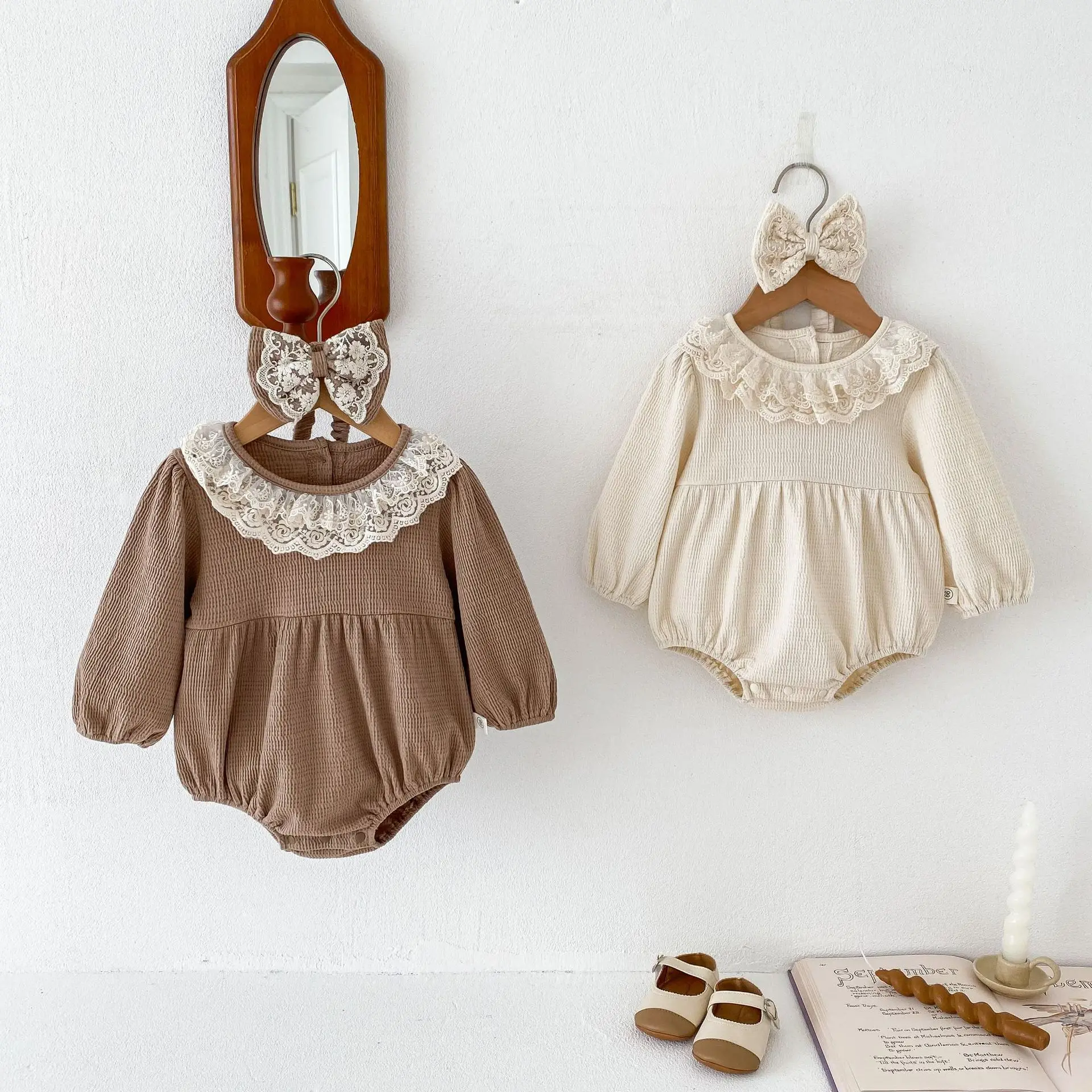 MILANCEL-Autumn-Baby-Clothes-Romper-Infant-Girls-Bodysuits-Waffle-One ...