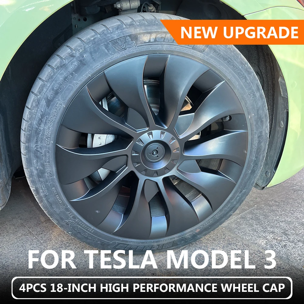 4PCS for Tesla Model 3 18 Inch Hub Cap Original Car Replacement Wheel ...
