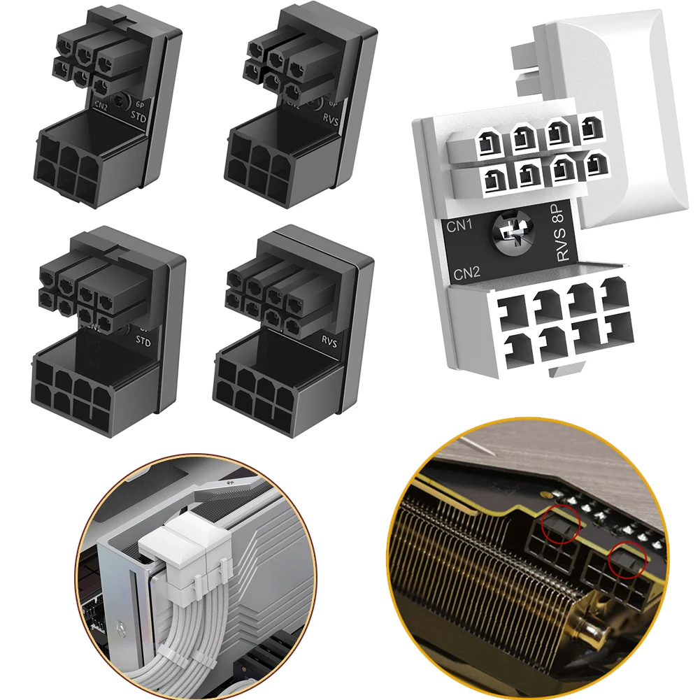 ATX-8pin-Female-180-Degree-Angled-to-8-Pin-Male-Power-Adapter-for ...