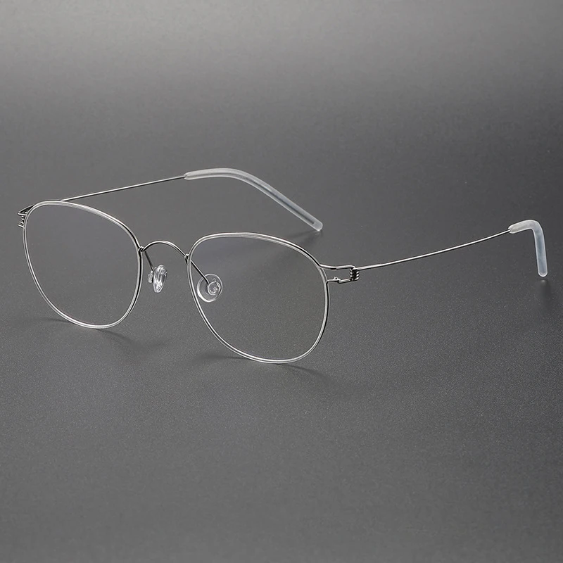 New Denmark Ultralight 14.7g Titanium Eyeglass Frames Vintage round ...
