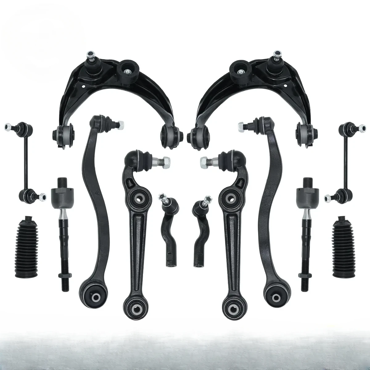 Punino-14pcs-Front-Lower-Control-Arms-Ball-Joint-Tie-Rod-Boot ...