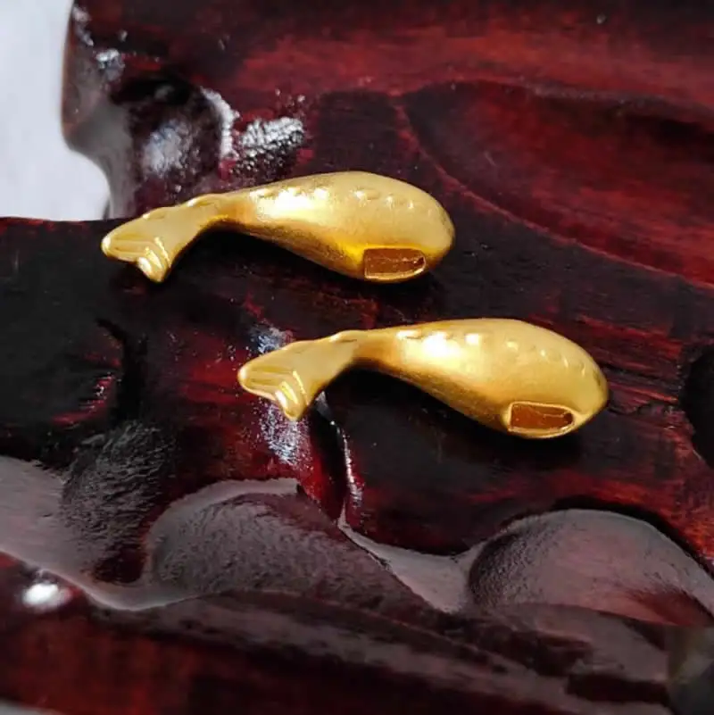 Pure-24K-Yellow-Gold-Pendant-Women-3D-999-Gold-Fu-Fish-Necklace-Pendant ...