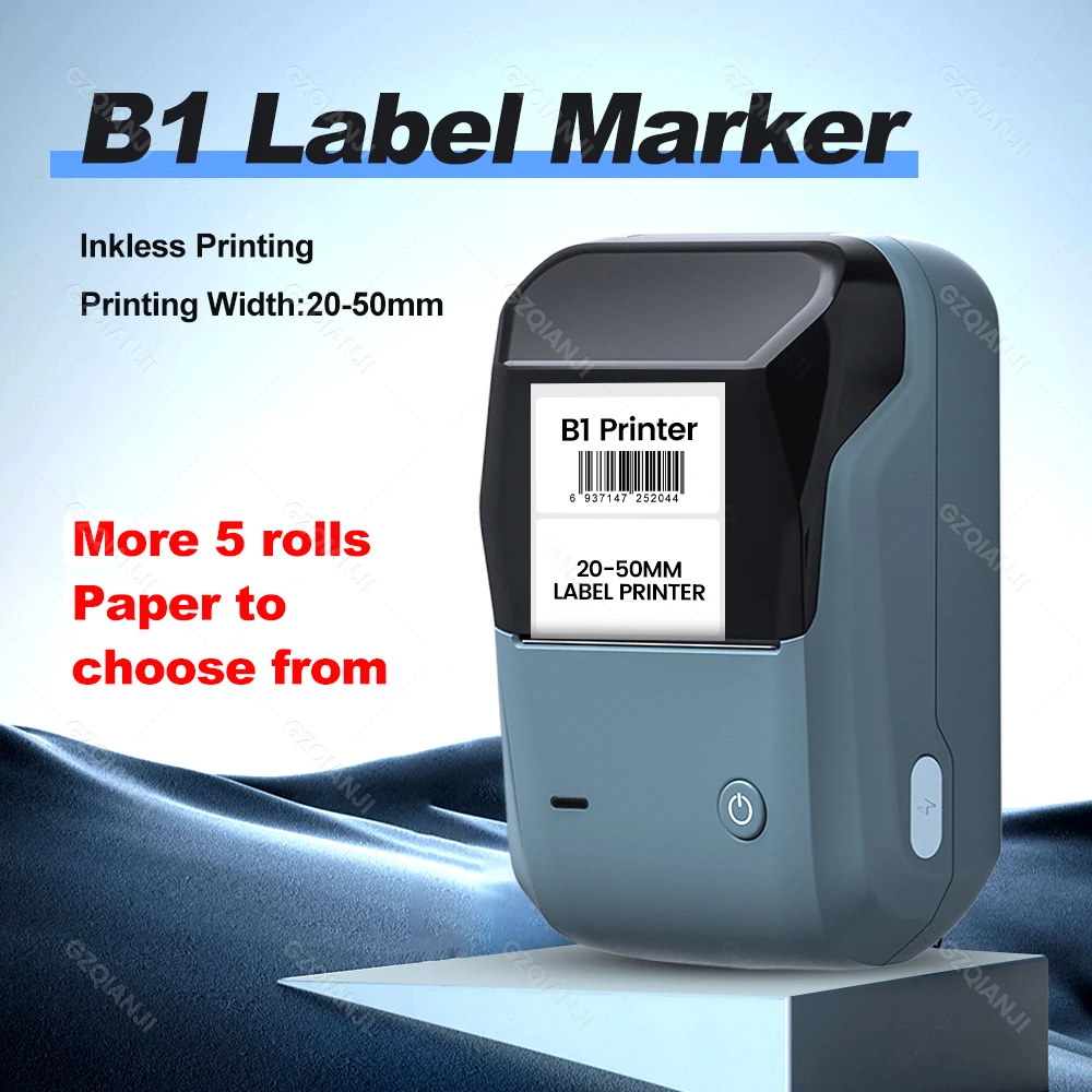 Niimbot B1 Thermal Bluetooth Label Sticker Mini Mobile Printer Maker ...