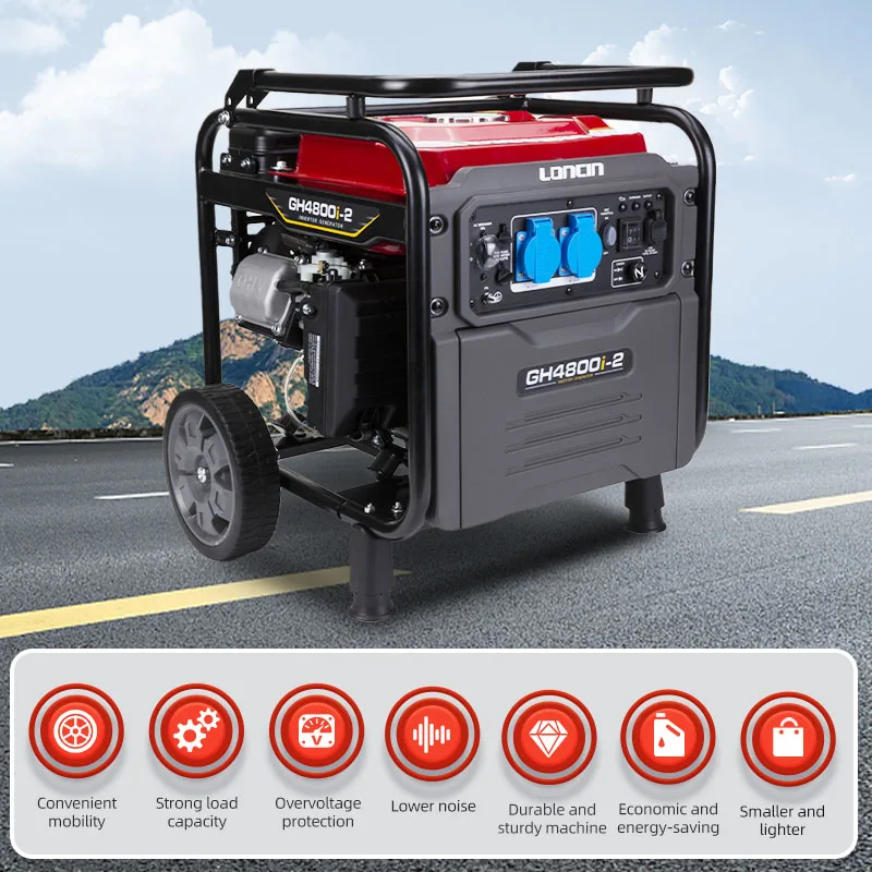 LONCIN GH4800I-2 Open Frame Gasoline Inverter Generator Copper ...