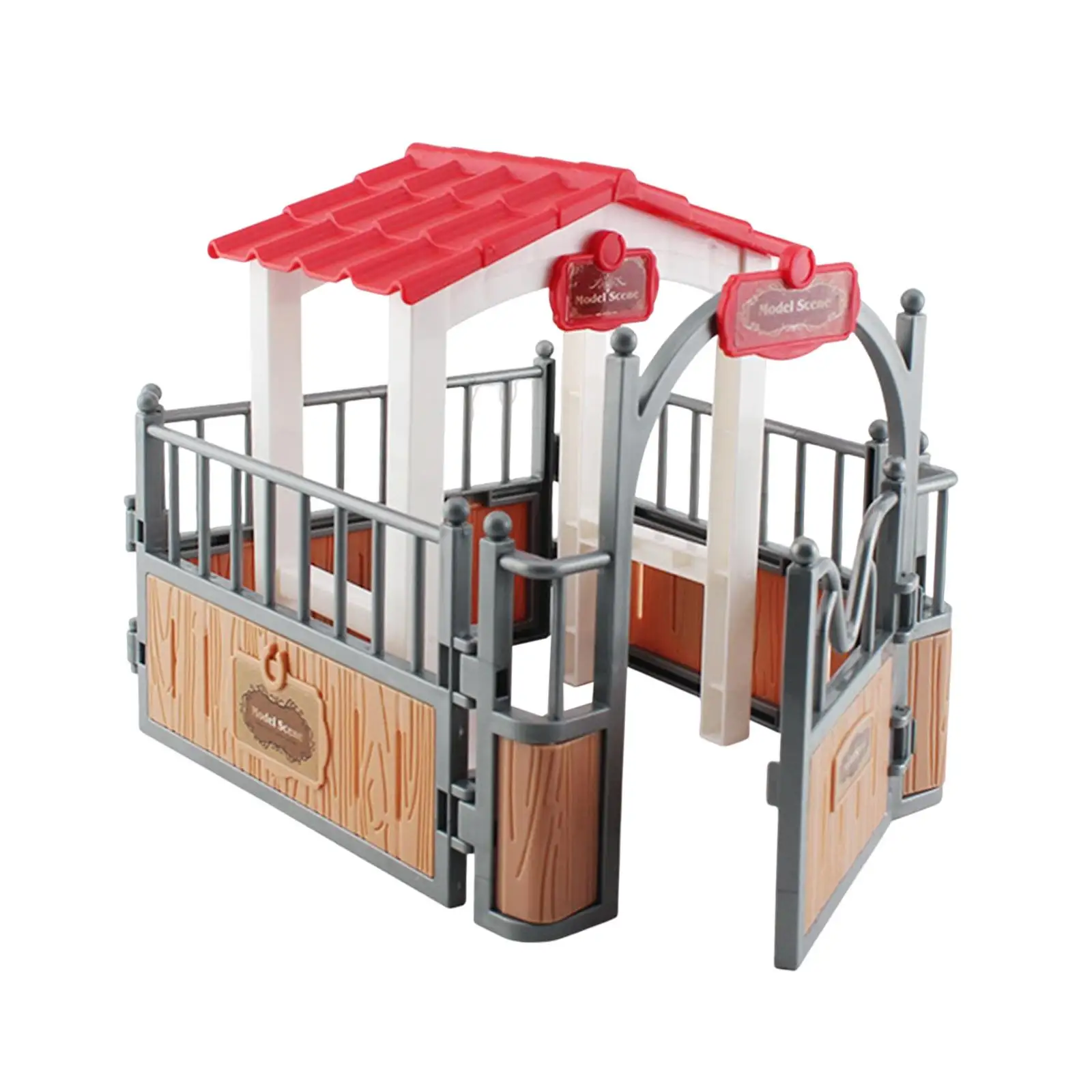 Simulation-Horse-Stable-Model-Horse-Corral-Fencing-Accessories-Farm ...