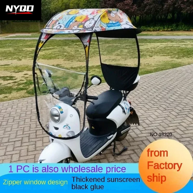 MOTO-Canopy-New-Motorcycle-Windshield-Tricycle-Canopy-Electric-Bicycle ...