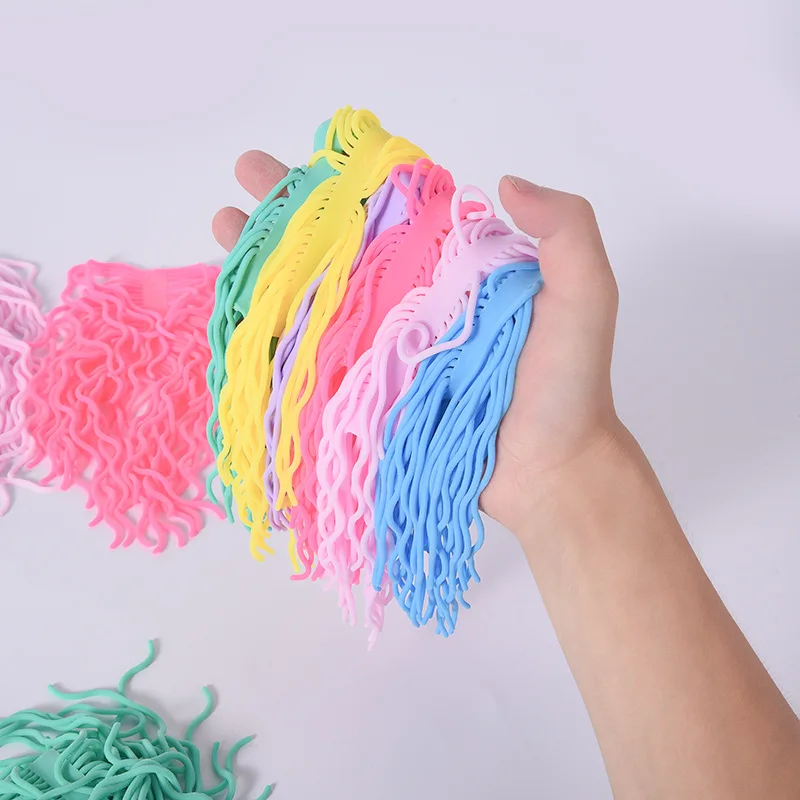 1-pz-simulazione-colore-casuale-Ramen-tagliatelle-corda-elastica-tirare ...