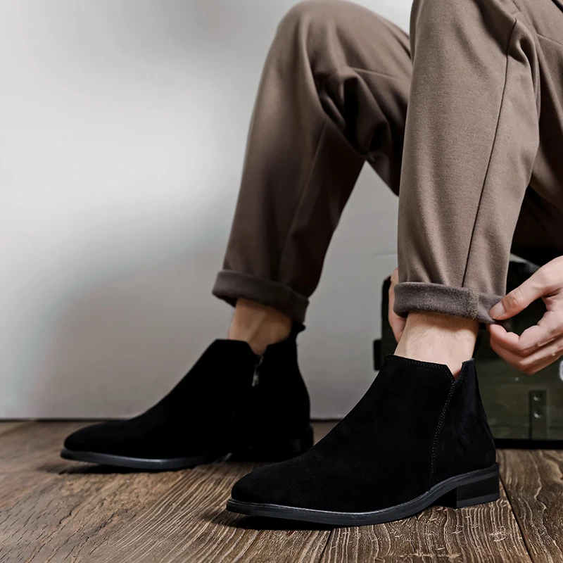 Men-Chelsea-boots-slip-on-Spring-autumn-Designer-Luxury-Brand-Dress ...