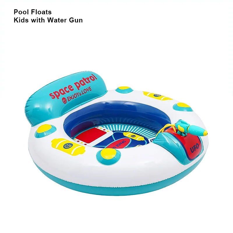 Pool-Floats-Kids-with-Water-Gun-UFO-Float-Blow-Up-Swimming-Pool-Toys ...
