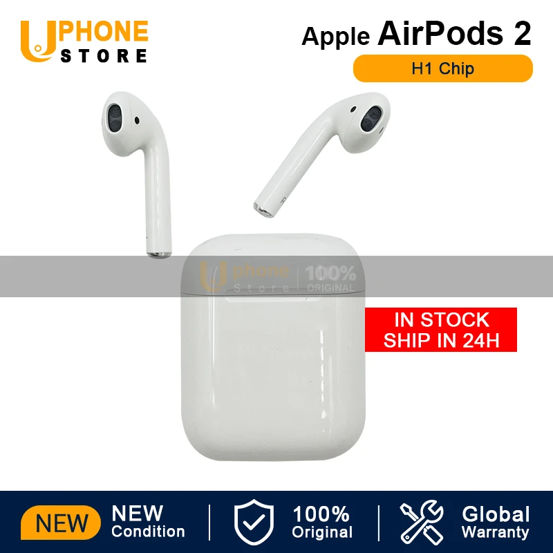 NEW Apple AirPods 2 AirPods 2nd Generation With Charging Case Chip H1 ...