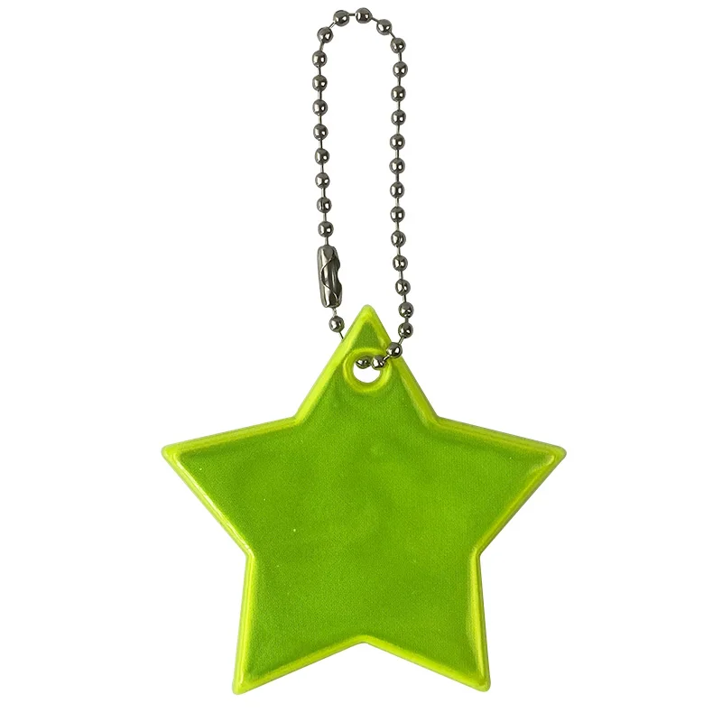 Colorful Star Reflective Keychain Bag Pendant Accessories Reflector ...