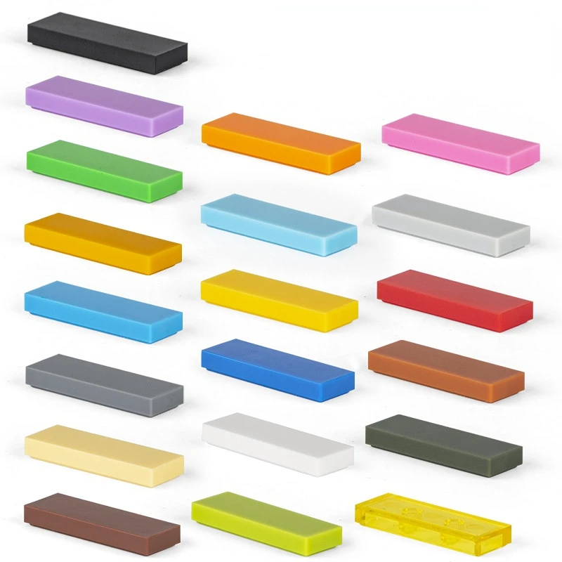 100pcs-DIY-Building-Blocks-Thin-Smooth-1x3-Dots-Figure-Educational ...