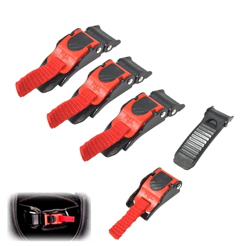 Adjustable 9 Gear Motorcycle Bike ATV Helmet Chin Strap Speed Sewing ...