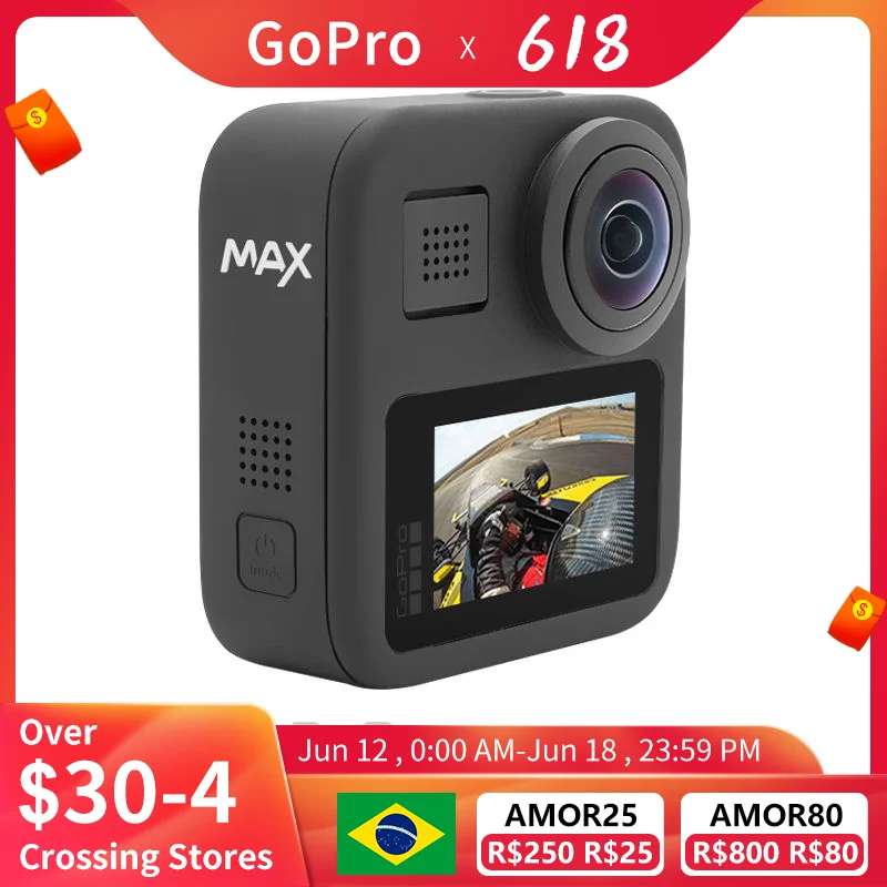 Câmera Panorâmica Máxima Do Movimento De 360 °, Para A Câmera De Gopro ...