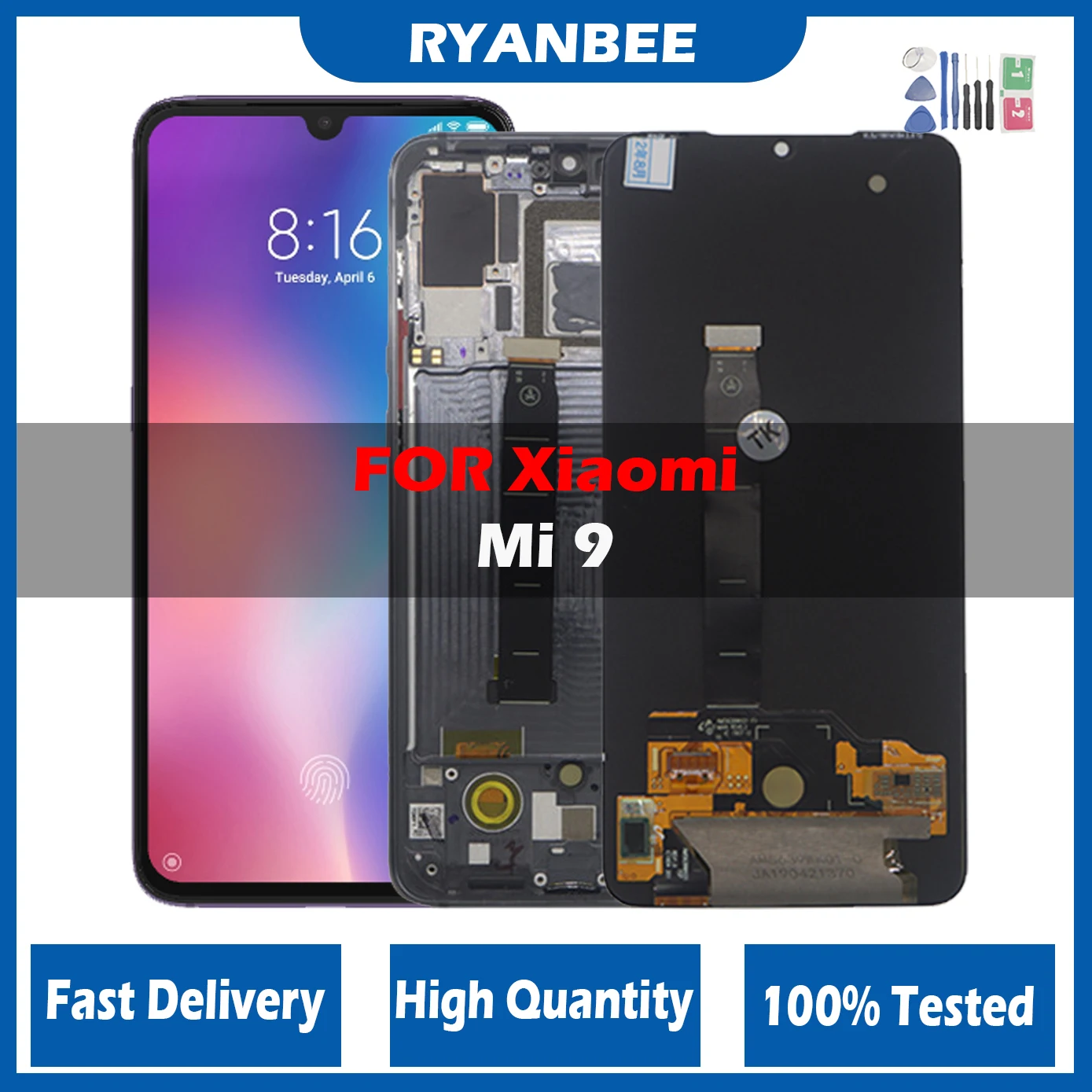 Pantalla-LCD-Super-AMOLED-de-6-39-pulgadas-para-xiaomi-Mi-9-montaje-de ...