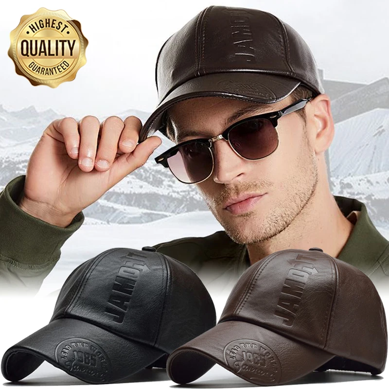 Army Baseball Cap Men Leather | Vintage Baseball Caps Leather - Winter ...