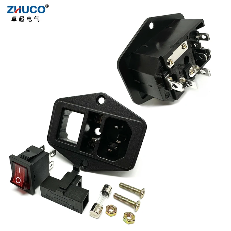 M-dulo-de-entrada-el-ctrica-de-CA-enchufe-montado-en-Panel-LZ-14-F5 ...