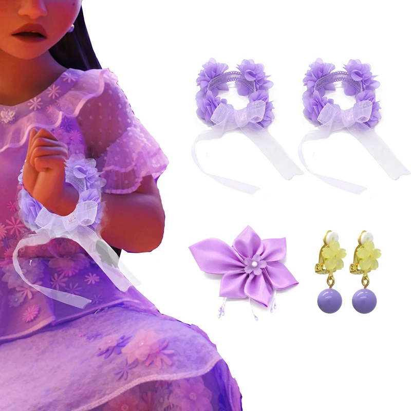 Hot Disney Encanto Isabella Mirabel Madrigal Flowers Hairpin Figure ...