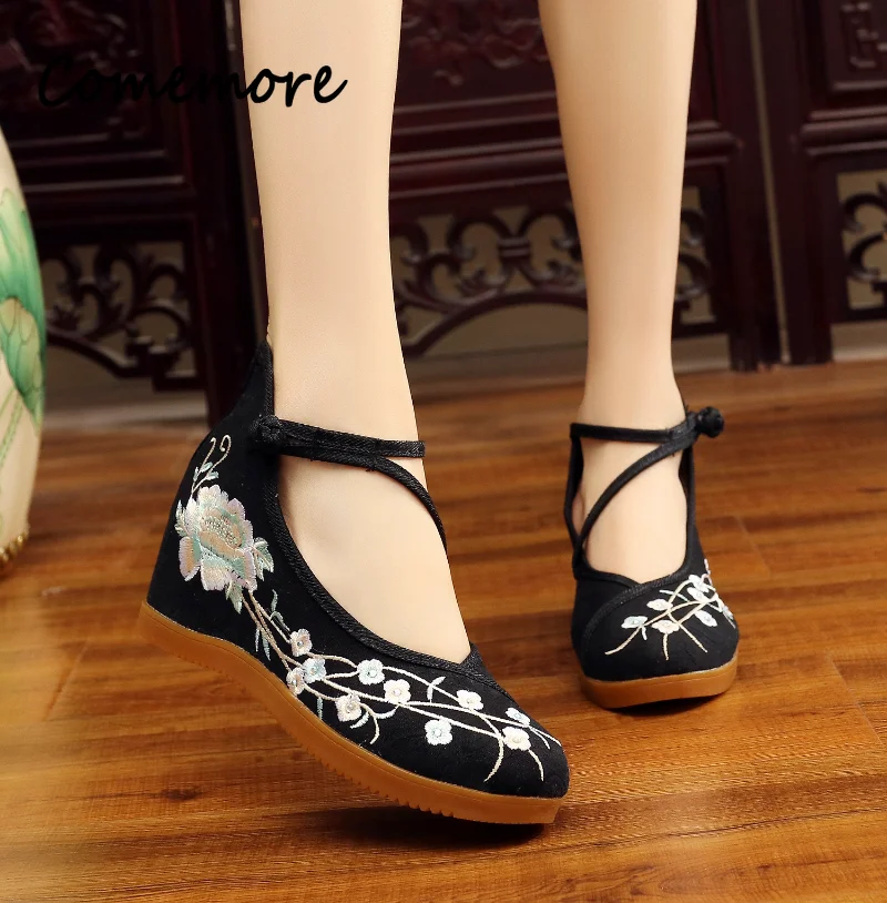 Comemore-Zapatos-con-flores-bordadas-chinas-para-mujer-calzado-de-tac-n ...