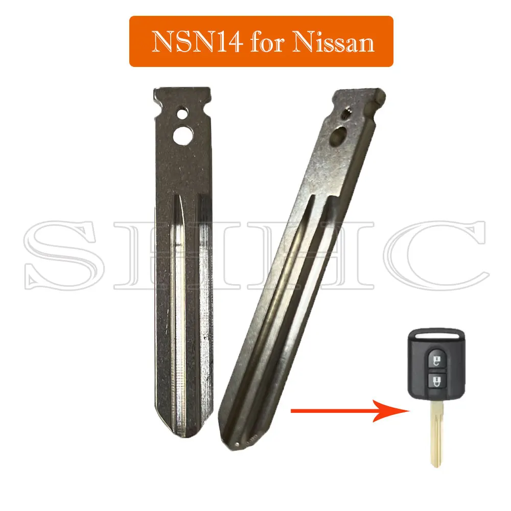 10pcs-lot-NSN14-Key-Blade-for-Nissan-Metal-Uncut-Blank-Flip-Remote-Car ...