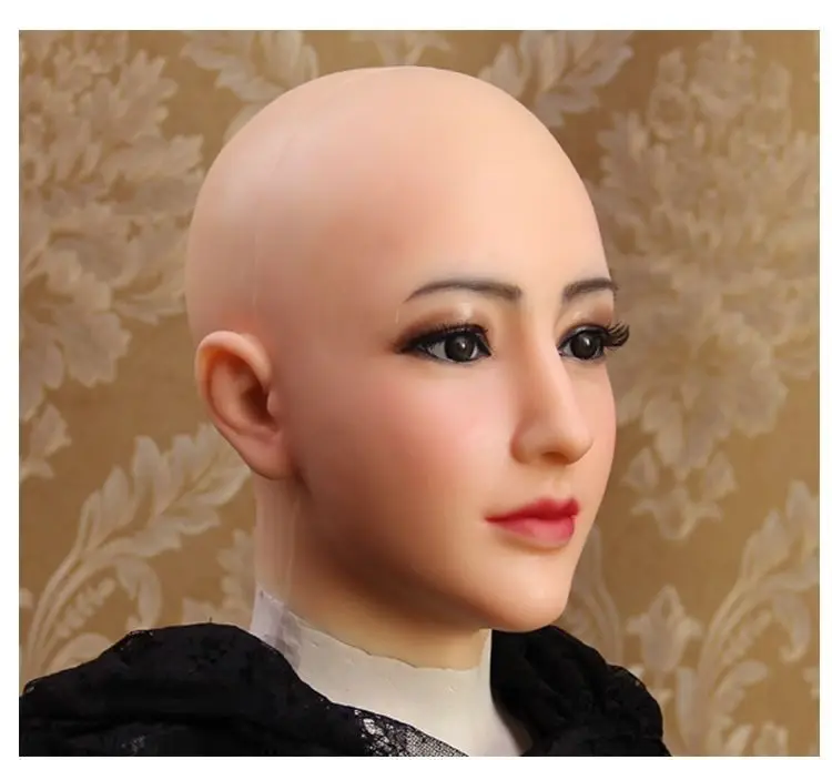 NEW Full Face Silicone Beauty Mask | Simulation Female Headgear for ...