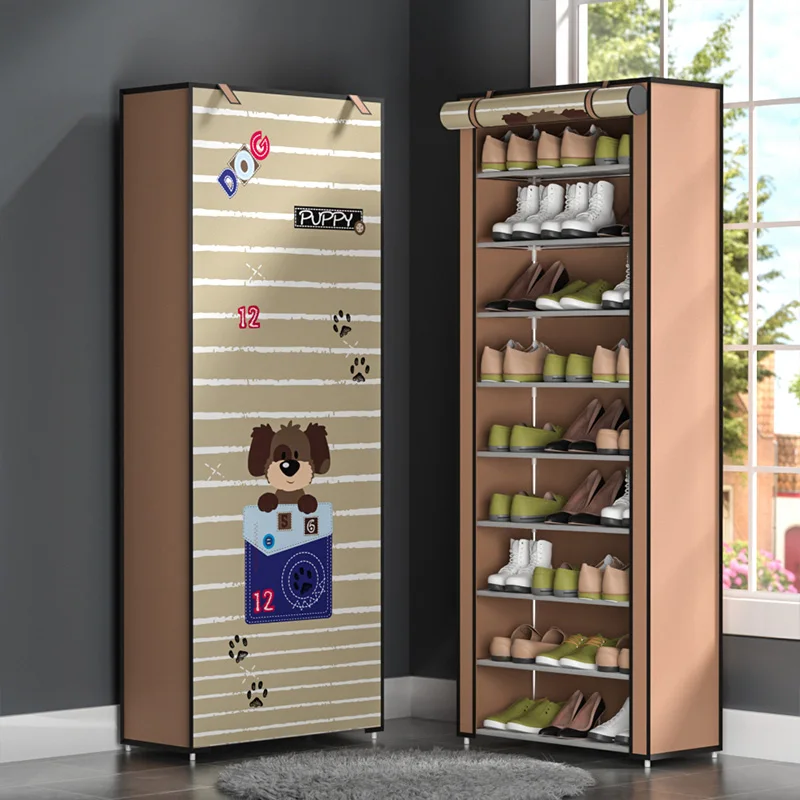 10-layer-shoe-rack-large-storage-rack-non-woven-shoe-cabinet-with-dust ...