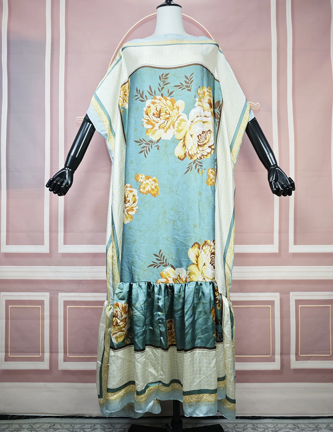 African-Dresses-For-Women-Elegant-New-Style-Summer-Silk-Printed-Muslim ...