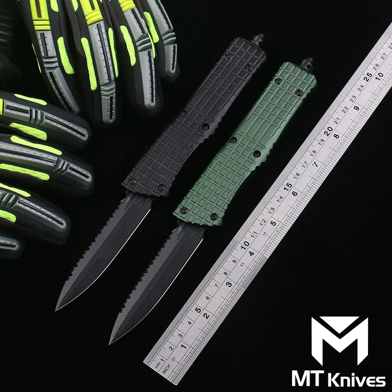 MICRO-EDC-TECH-Combat-Troo-OTF-don-DELTA-Pocket-Knife-Edge-tooth-D2 ...