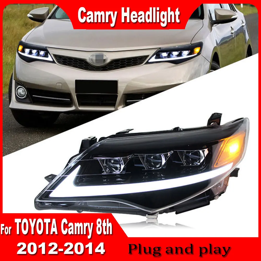 Car-Lights-for-Toyota-Camry-LED-Headlight-2012-2013-2014-Camry-Head ...