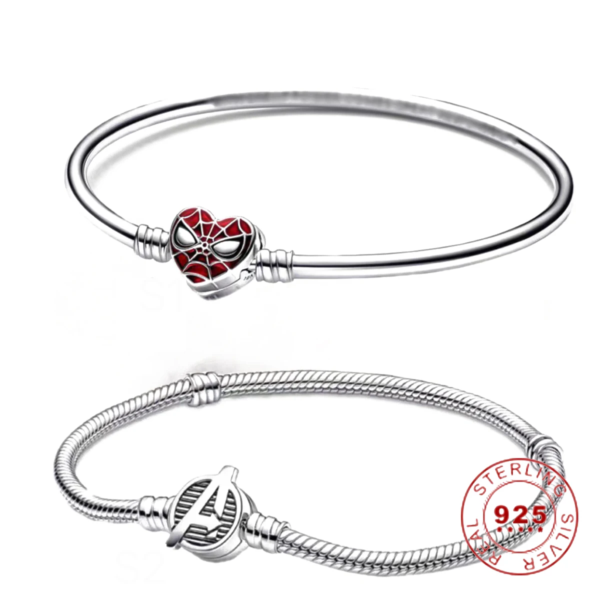 Disney-Marvel-Heart-Spiderman-925-Sterling-Silver-Avenger-Original ...