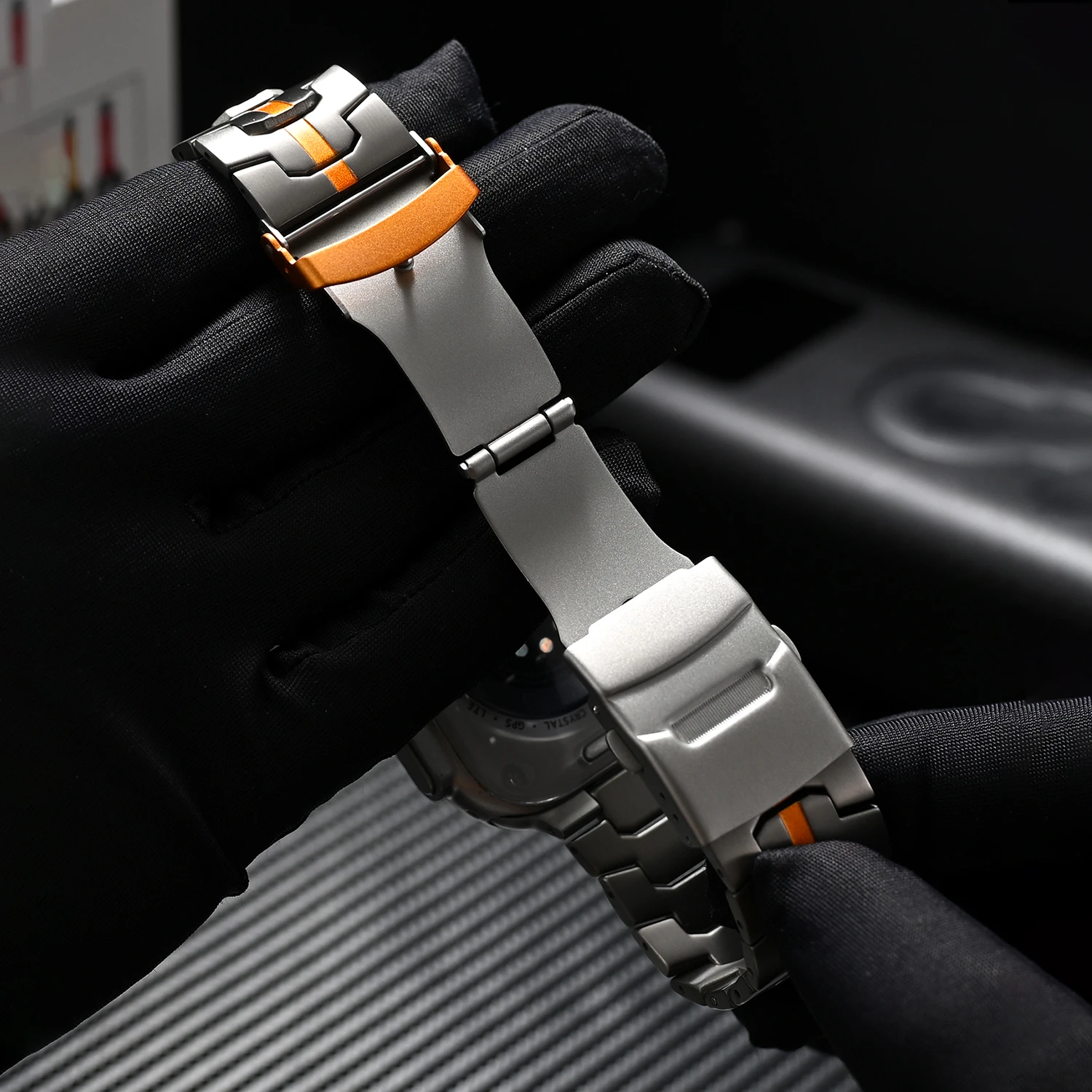 Luxury Stainless Steel Business Metal Strap for 44mm 45mm 49mm (Black ...