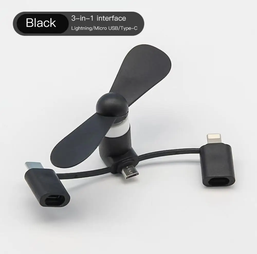 3-IN-1-Travel-Portable-Cell-Phone-Mini-Fan-Cooling-Cooler-For-Micro-USB ...