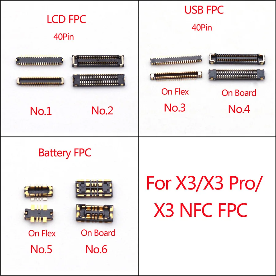 Conector-FPC-de-pantalla-LCD-para-Xiaomi-POCO-X3-X3-Pro-Cargador-USB ...