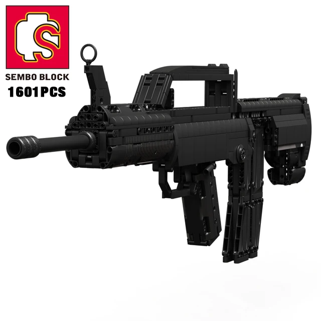 SEMBO 1601PCS Gun Building Blocks Model Weapon Military City Bricks ...