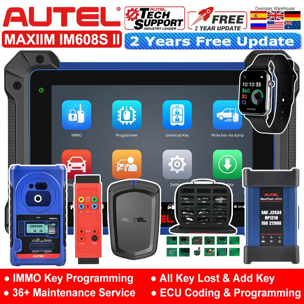 Autel-esc-ner-de-programa-IM608-II-IM608S-II-llave-FOB-herramienta-de ...