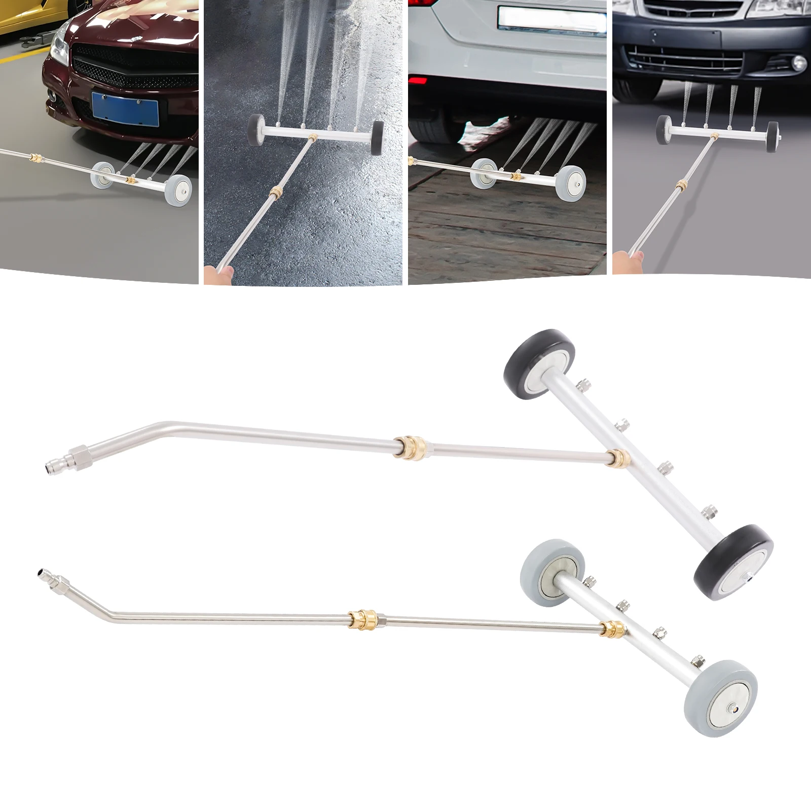 Stainless Steel Chassis Cleaner 4000PSI, 4 Nozzles Car Undercarriage ...