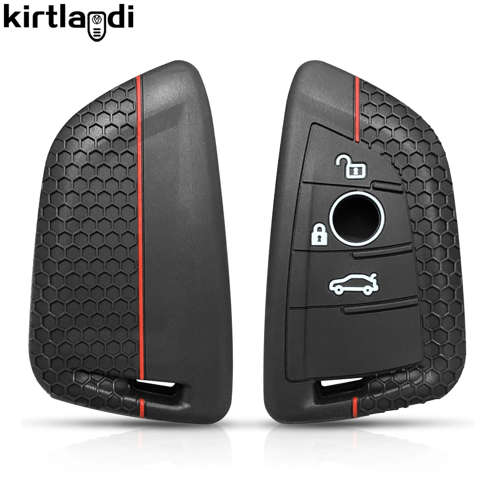 Silicone Keychain Cover Key Holder Car Key Case For BMW F10 F20 F30 X5 ...