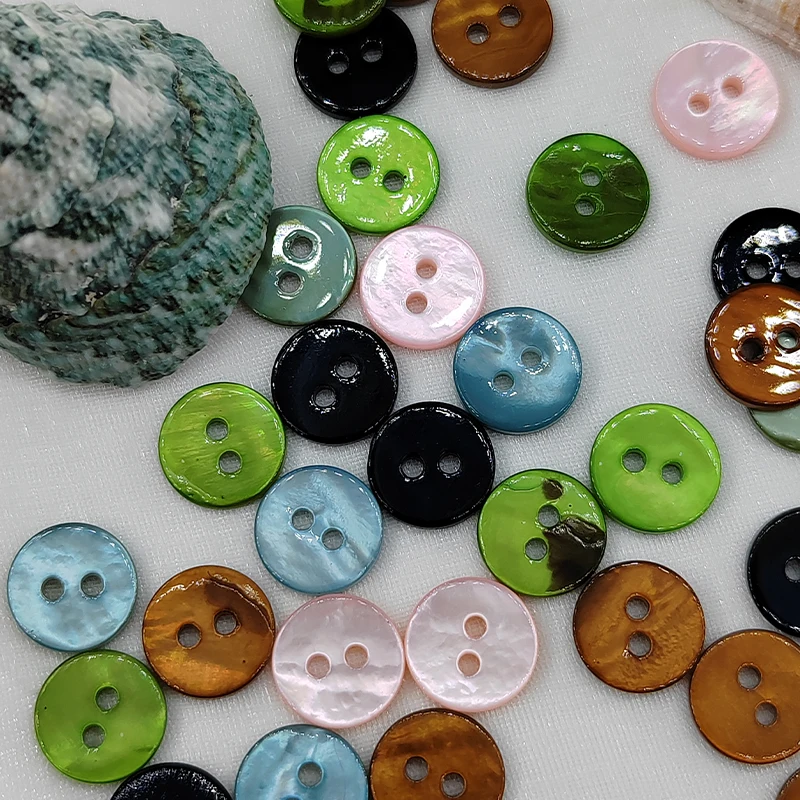 10MM-Multicolor-Natural-Shell-Buttons-Of-Clothing-10Pcs-Colorful-Cute-2 ...