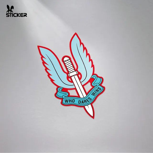 UK SAS Special Air Service Regiment Sticker Who Dares Wins British Army ...