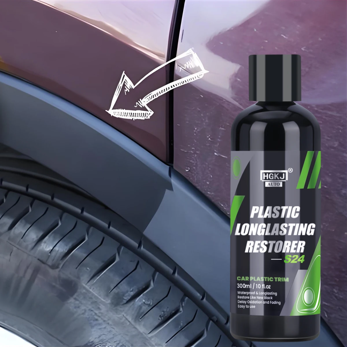 Car Plastic Restorer Back To Black More Gloss Car Cleaning Products ...