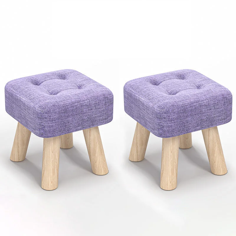 Home Sofa Stool Ottomans Solid Wood Bench Coffee Table Stool Creative ...