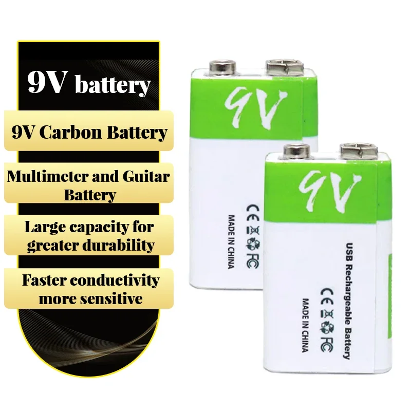 9V-1800mAh-li-ion-Rechargeable-battery-Micro-USB-Batteries-9-v-lithium ...