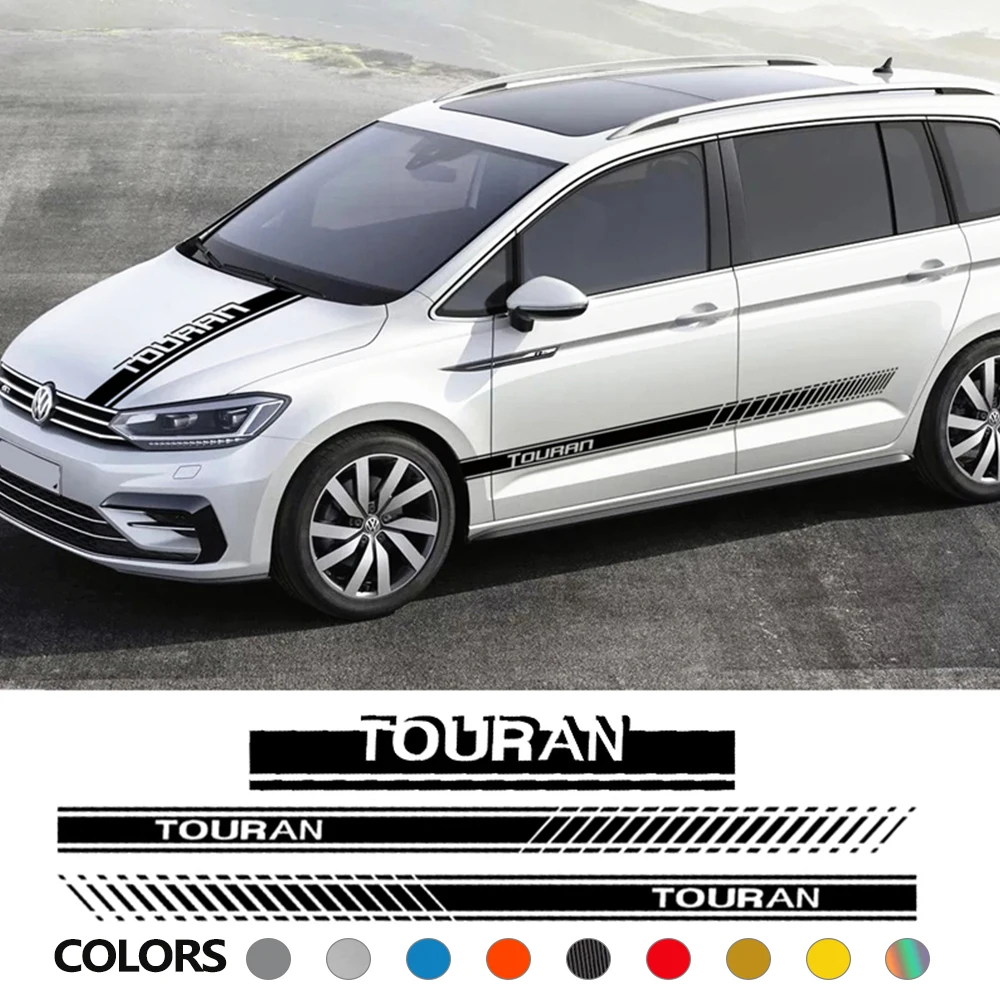 3-pcs-lot-Car-Body-Side-Decor-Sticker-For-Volkswagen-VW-Touran-Graphics ...