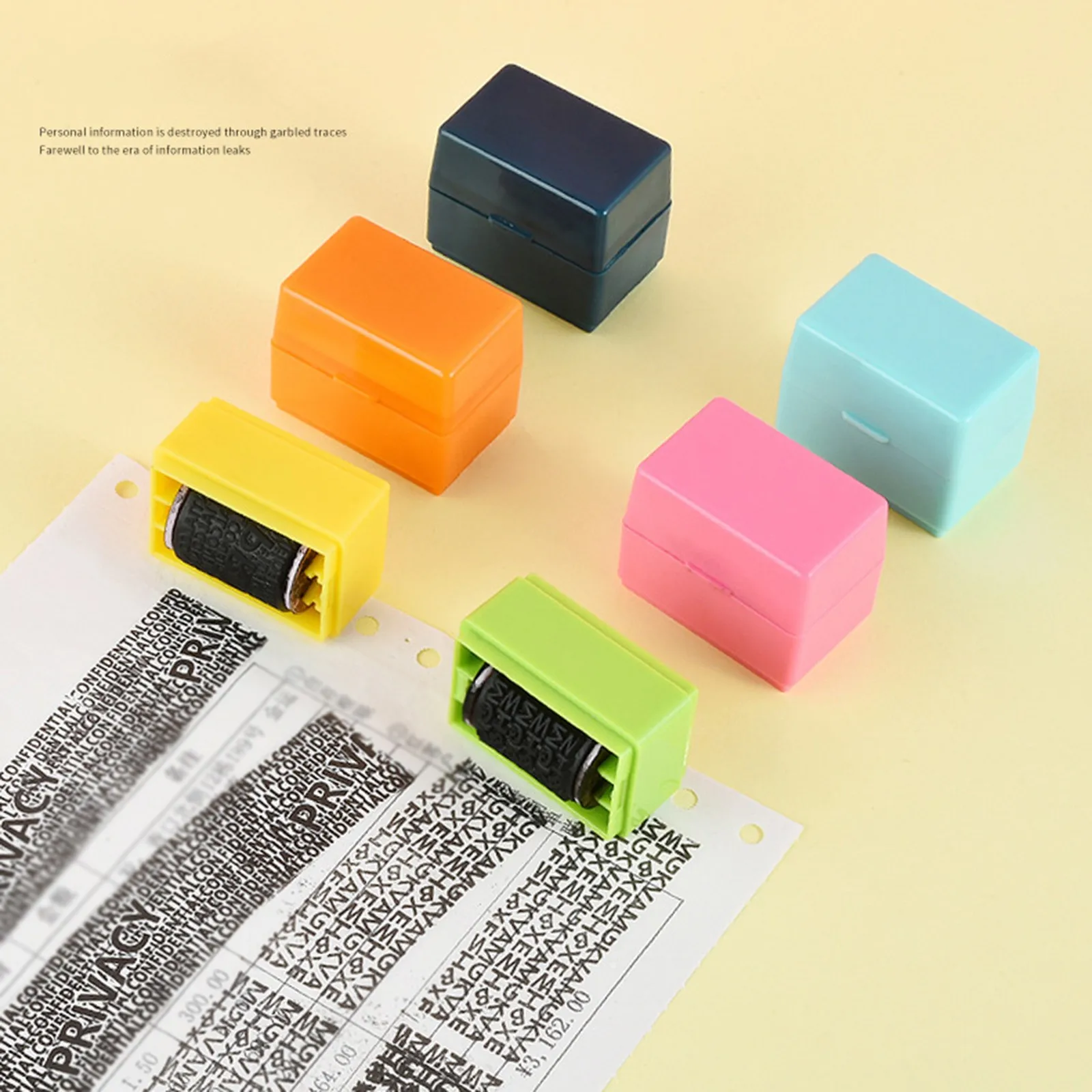 Identity-Protection-Roller-Stamps-Mini-Portable-Plastic-heft-Protection ...