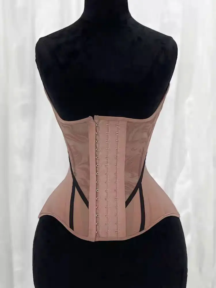 Summer breathable mesh waist-cinching and abdominal-tightening ...