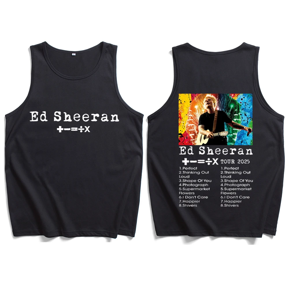 Ed Sheeran Tour 2025 Tank Tops Vest Casual Sleeveless T-shirt Gift ...