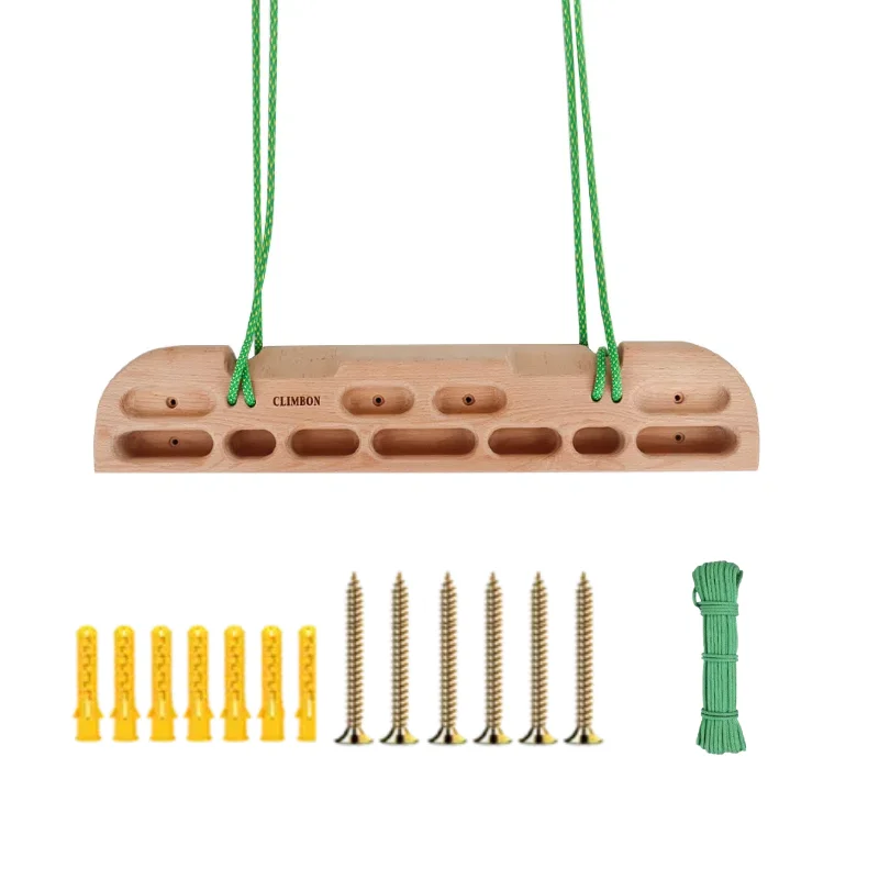 Rock-climbing-board-Natural-wooden-strength-training-Portable-exercise ...