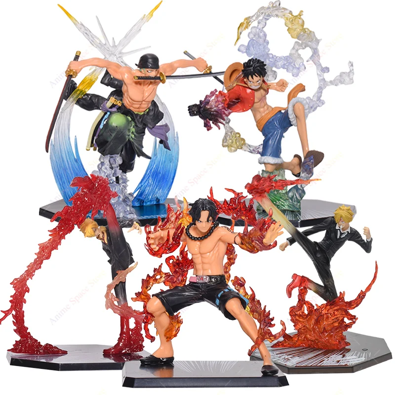 One-Piece-Figure-Fire-Fist-Luffy-Ace-Sanji-Battle-Model-Dolls-PVC ...