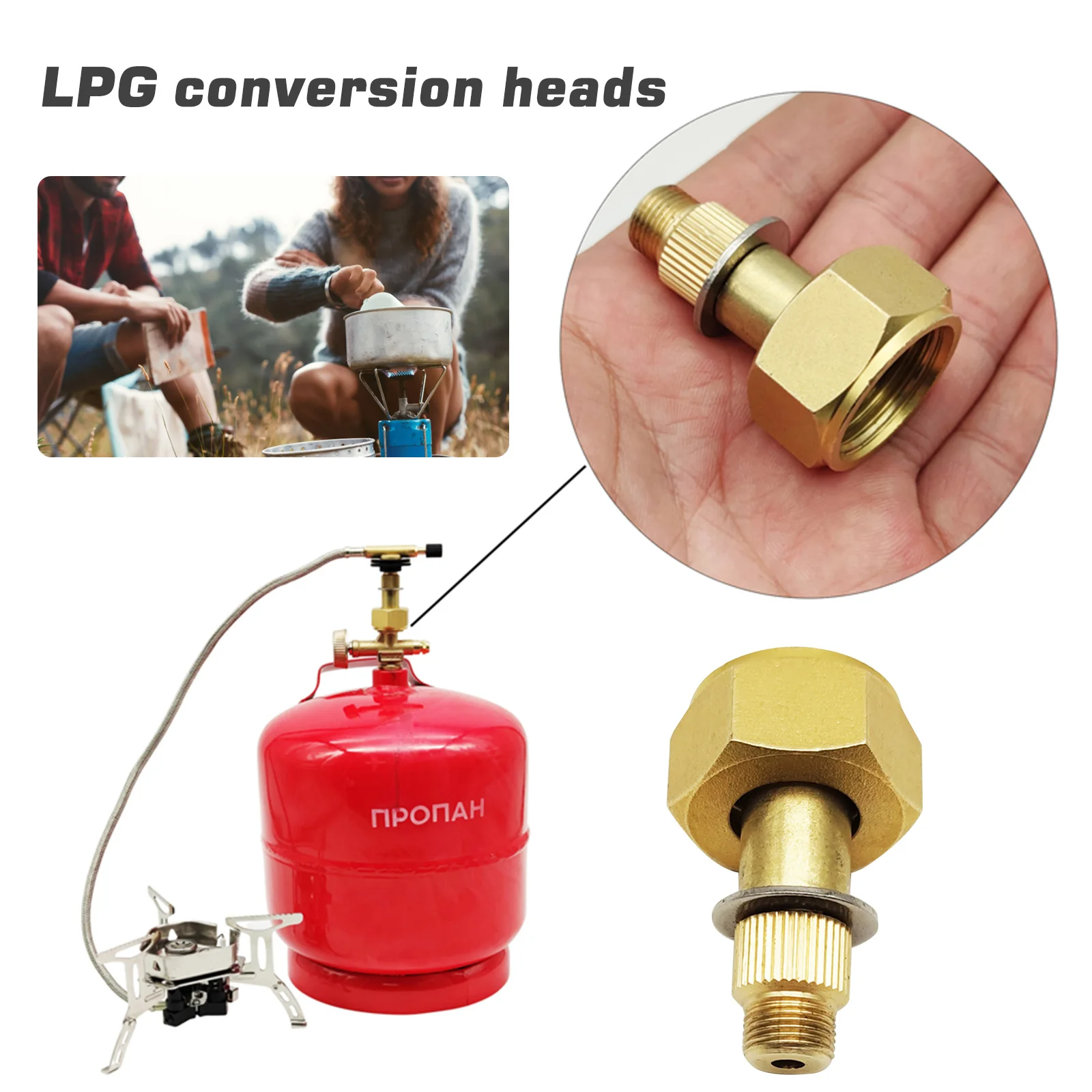 Camping Gas Stove Converter Aluminum Alloy LPG Tank To Outdoor Stove ...